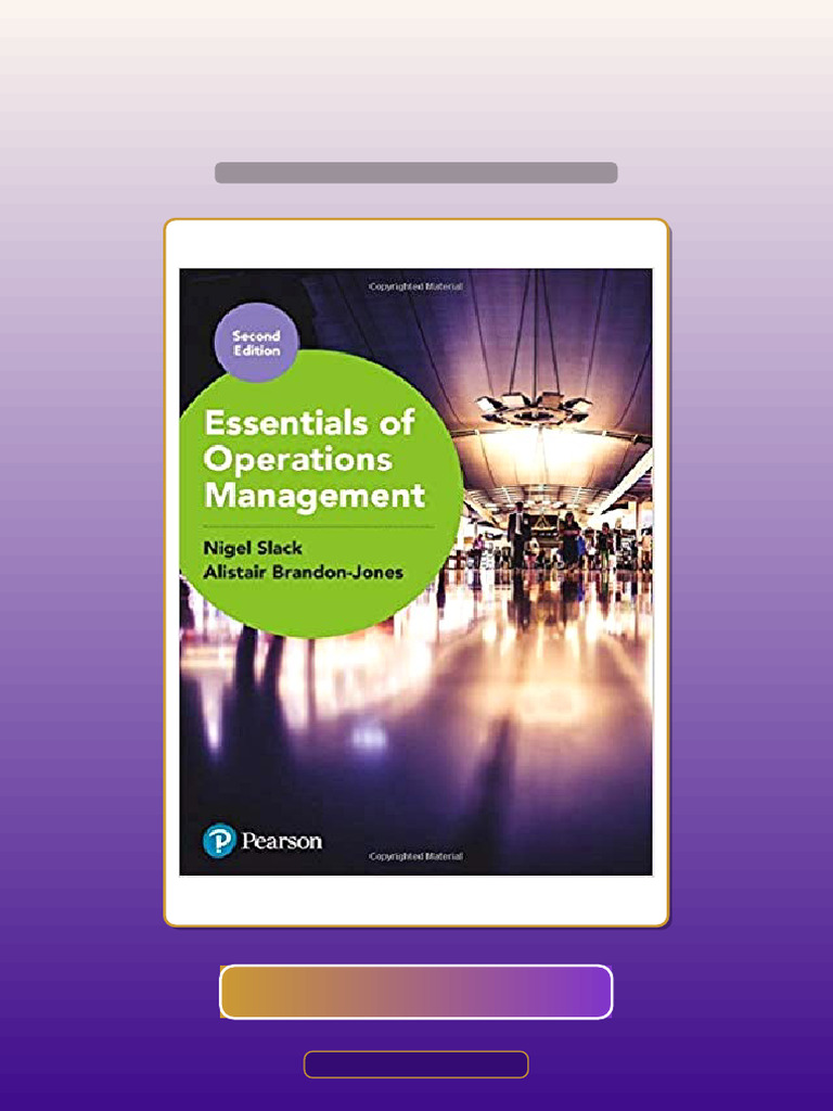 Test Bank for Essentials of Operations Management 2nd Edition by Prof ...