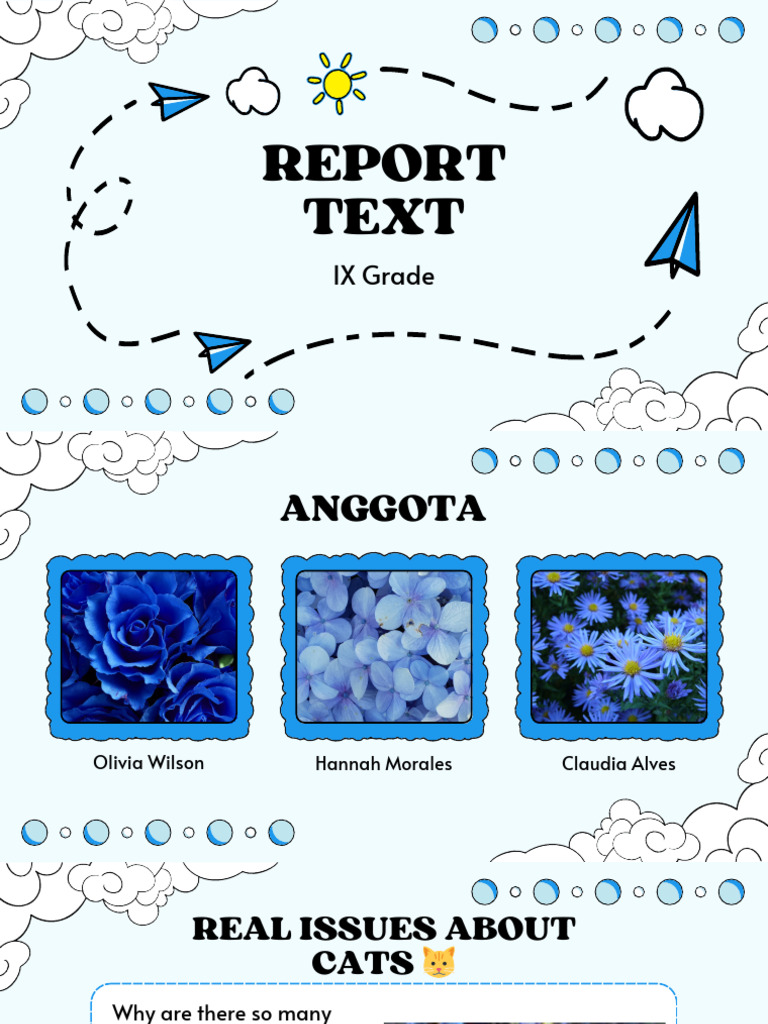 Biru Dan Putih Minimalis Ilustrasi Lucu Tugas Presntasi | PDF