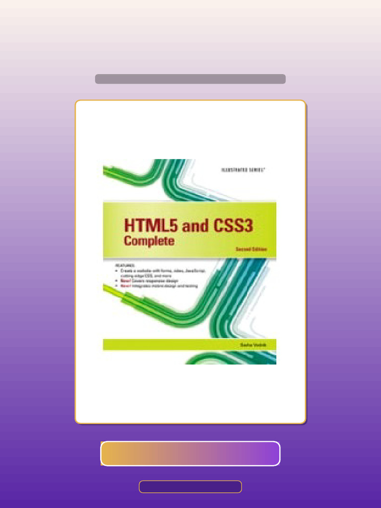 Test Bank for HTML5 and CSS3 Illustrated Complete 2nd Edition | PDF ...