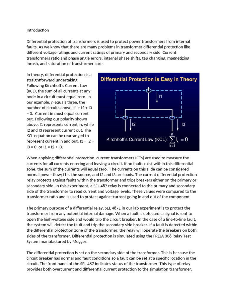 Transformer Differential Protection Explained | PDF | Transformer ...