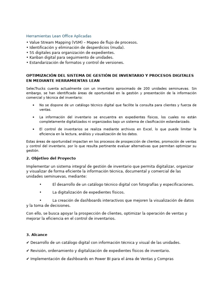 INTERN PROYECT KAREN | PDF | Indicador de rendimiento | Lean Manufacturing