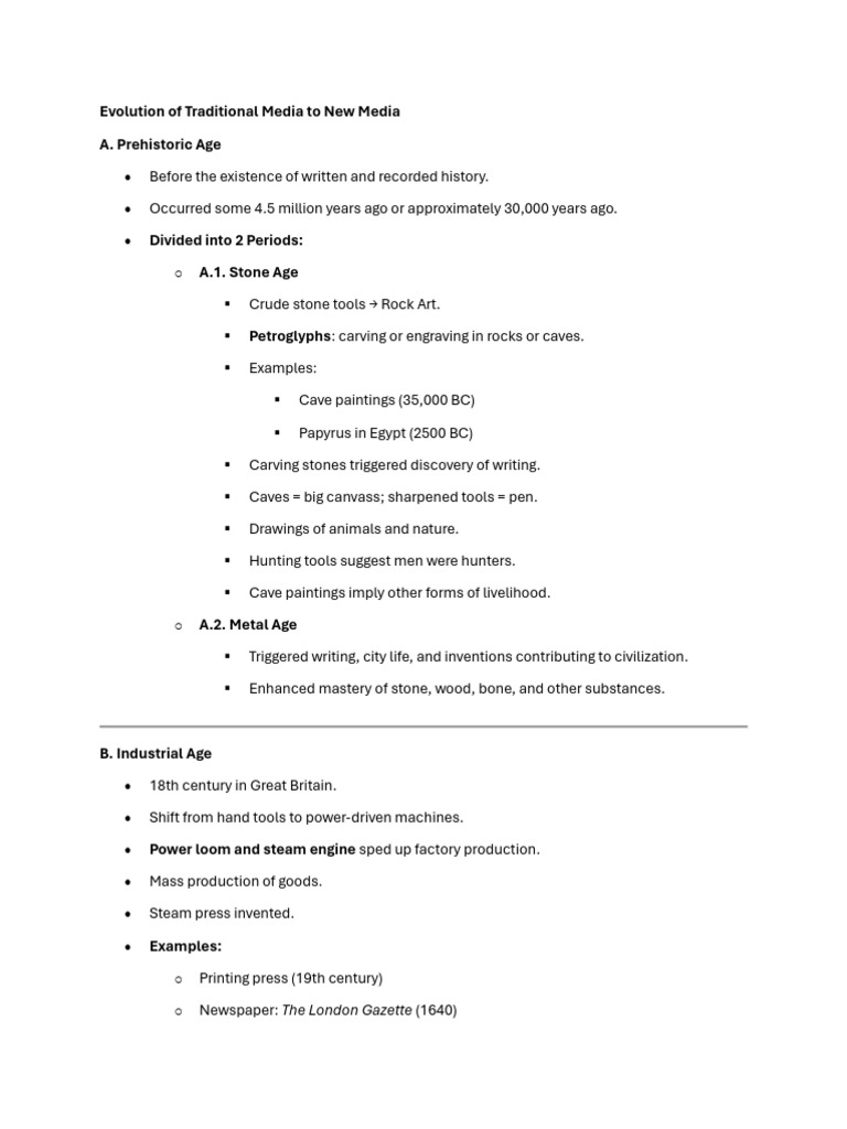 Evolution of Traditional Media to New Media | PDF | Personal Computers ...