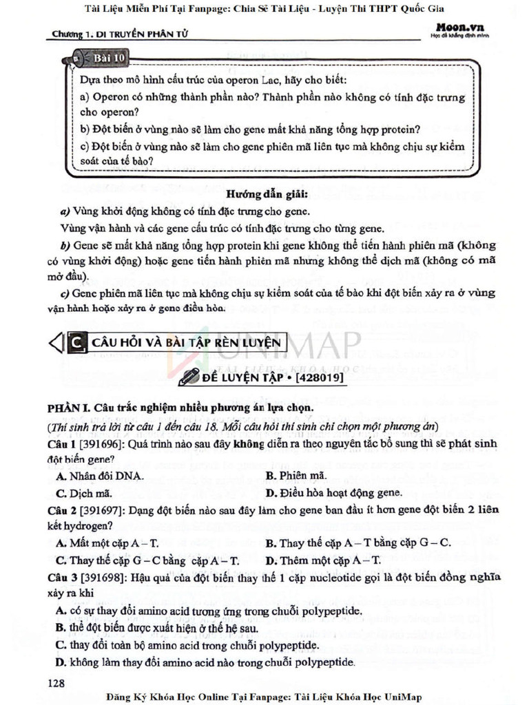 Tổng Ôn Sinh Học - Tập 1 (Thầy Phan Khắc Nghệ)-1-525 (1) | PDF