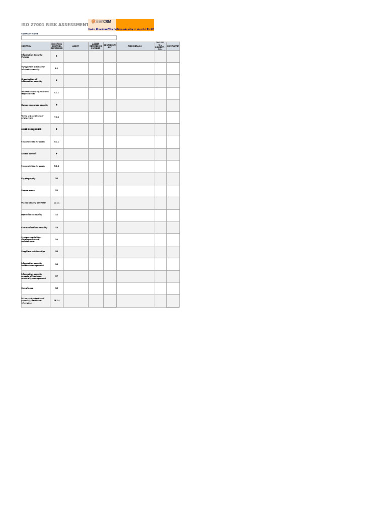 {SlimCRM}Mẫu Báo Cáo Quản Trị Rủi Ro | PDF | Information Security ...