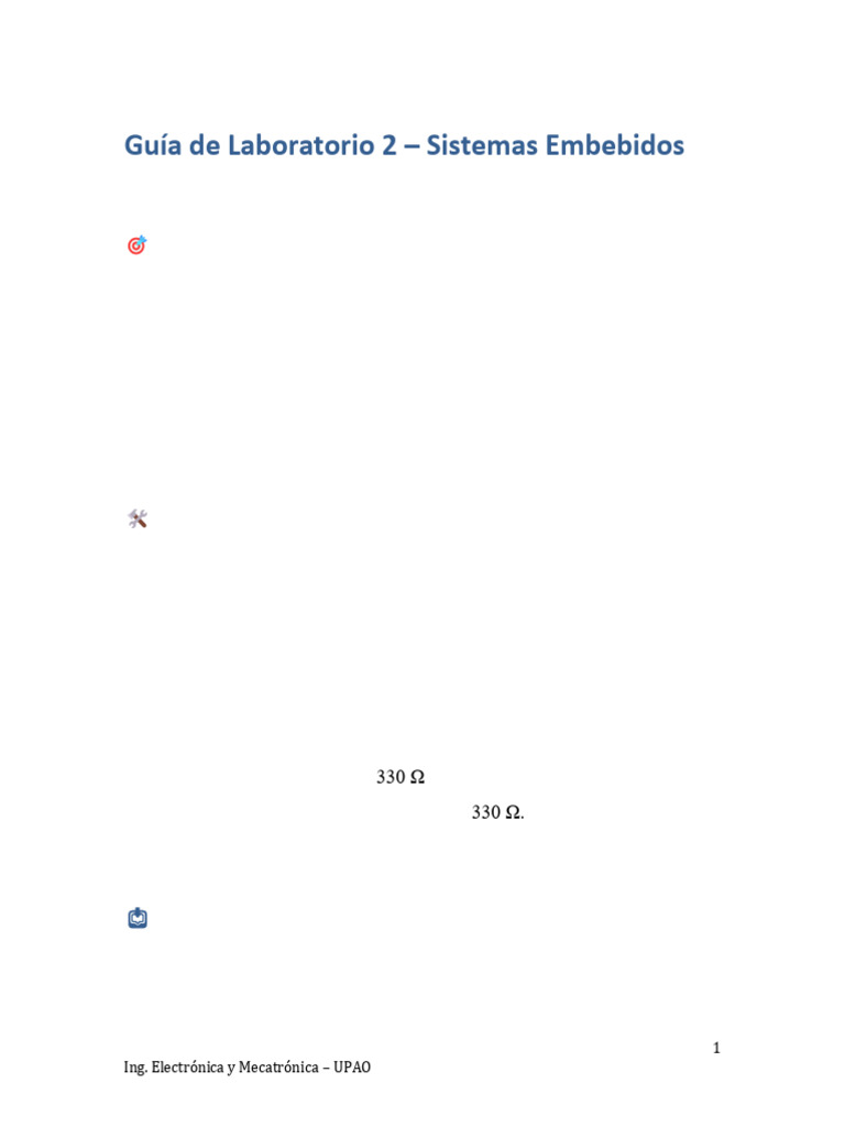 Guia Lab Sis Emb S02 | PDF