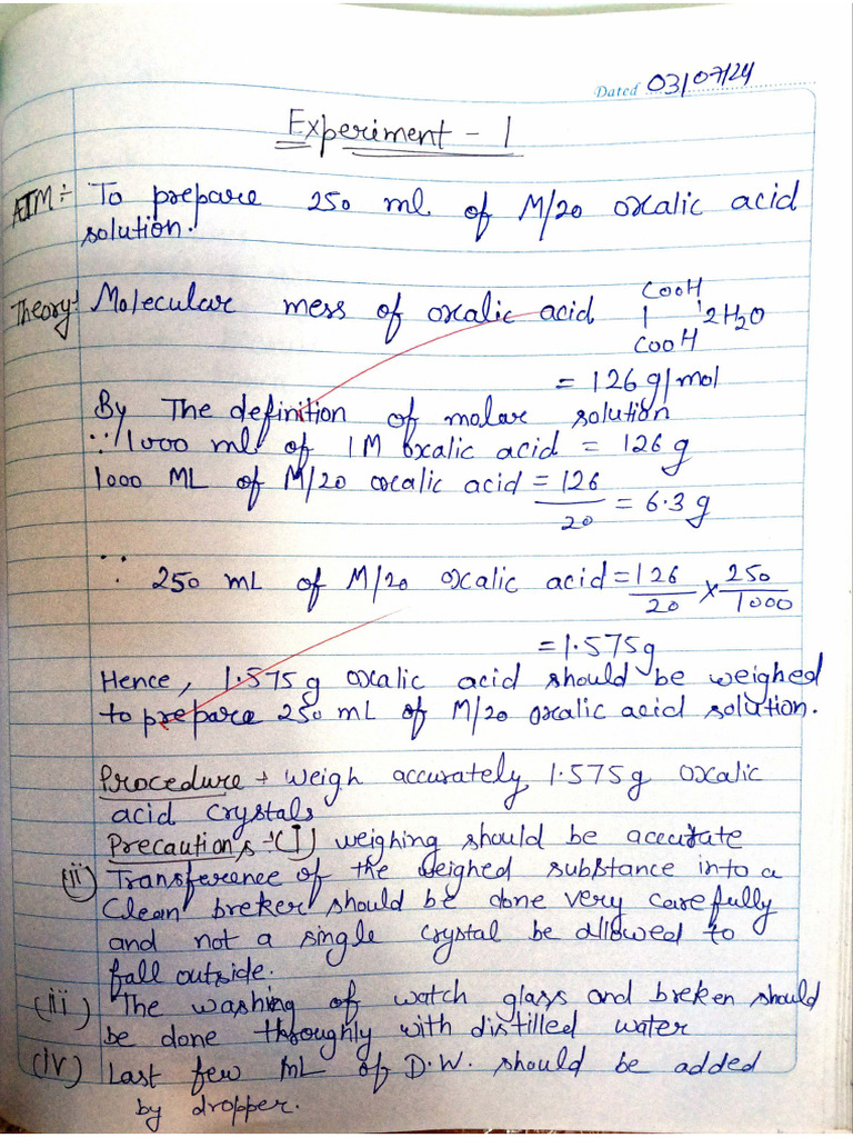 Chemistry File 2025 | PDF