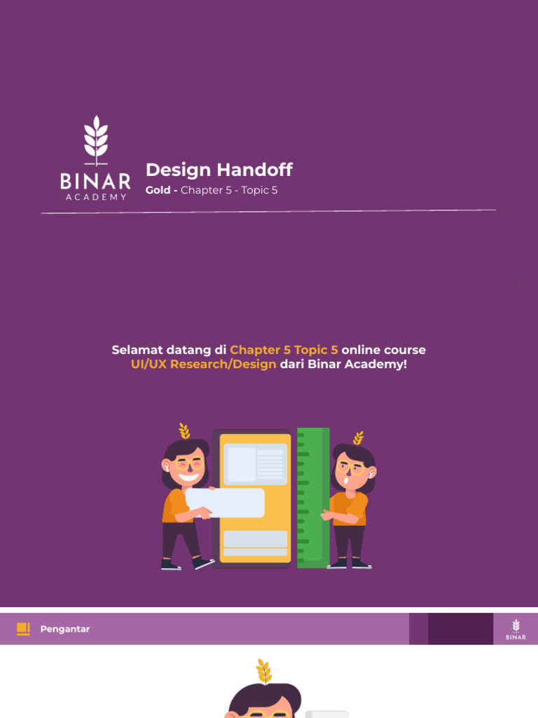 UI - UX CH 5 TOP 5 - Design Handoff | PDF