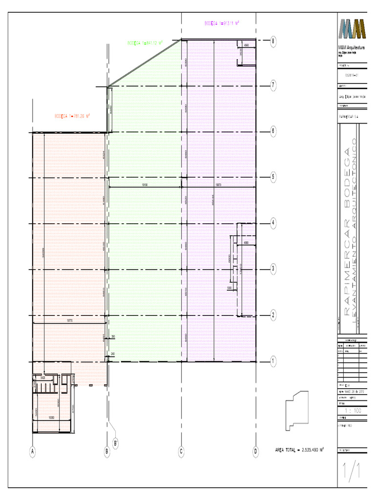 Bodega Planos x medidas Arq. Edgar | PDF