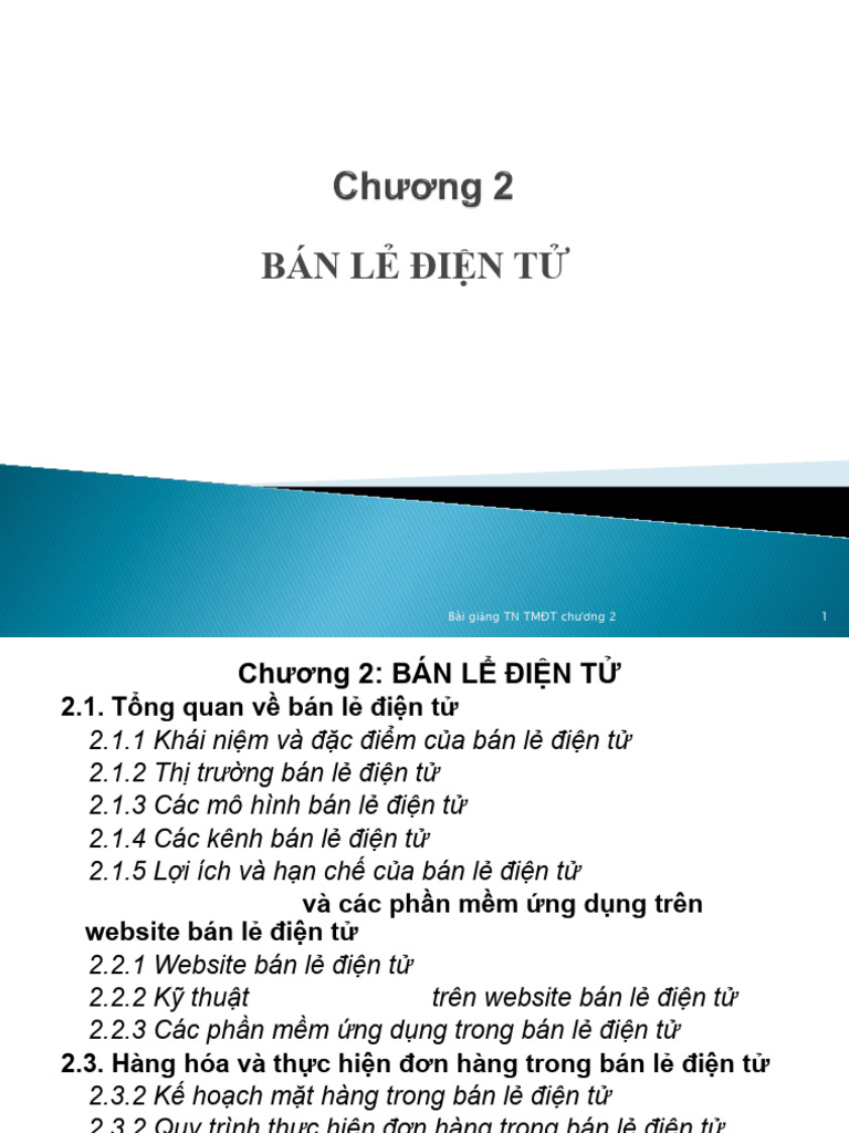 C2 Bán lẻ điện tử | PDF