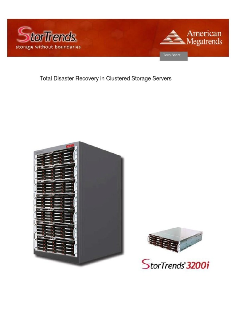 Disaster Recovery in Clustered Storage Servers | PDF | Replication (Computing) | Computer Cluster