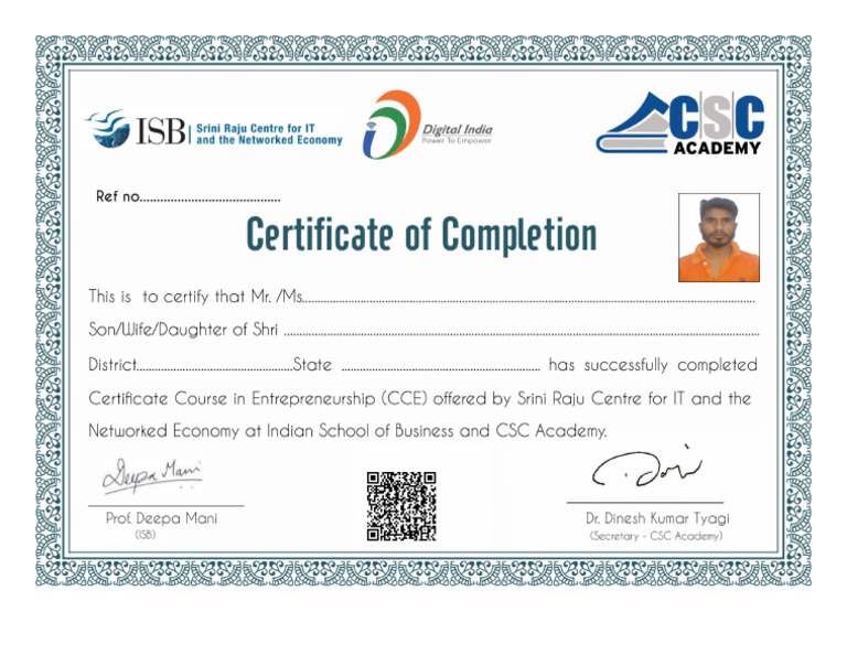 Dharma Csc Tec Certificate_1 | PDF
