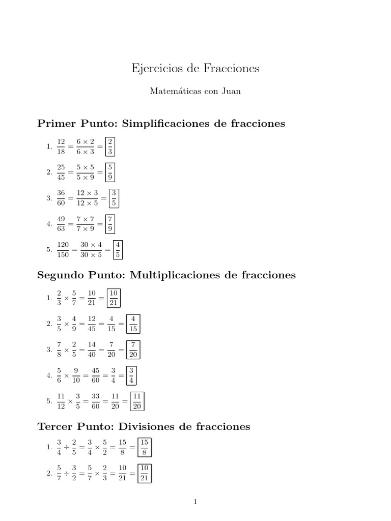 Fracciones Desde Cero | PDF