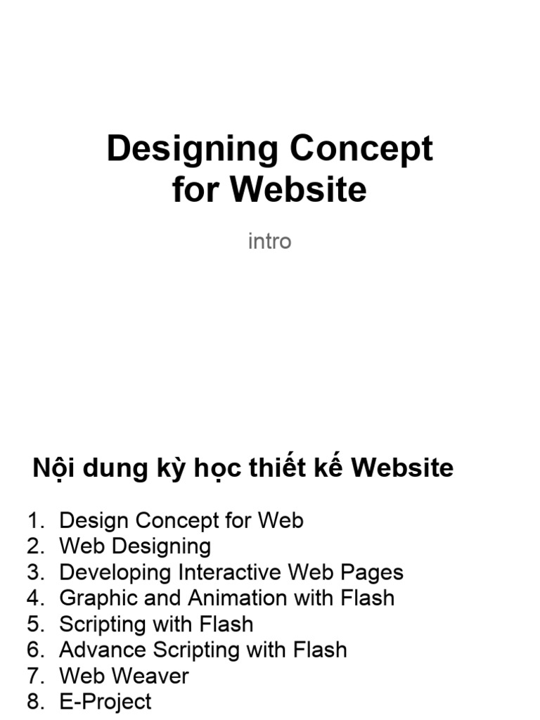 DesigningConceptforWebsite Intro | PDF