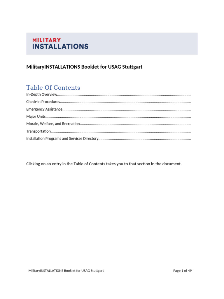 USAG Stuttgart Installation Booklet | PDF | Driver's License