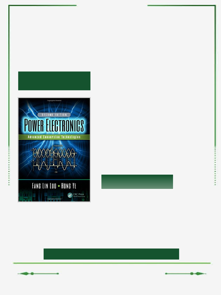 Power Electronics: Advanced Conversion Technologies, Second Edition ...