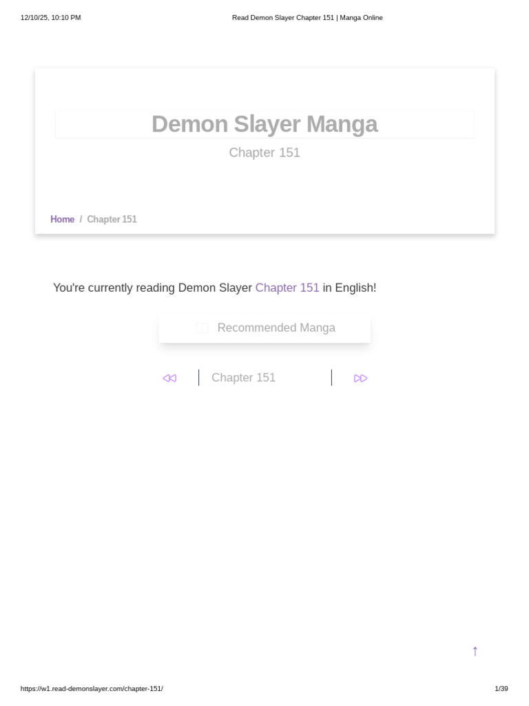 Read Demon Slayer Chapter 151 Online | PDF | Anime Companies | Shōnen Manga