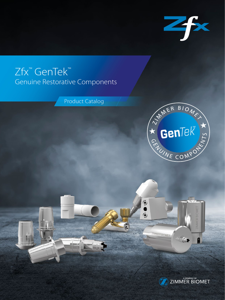 Zfx GenTek Restorative Components Guide | PDF | Screw