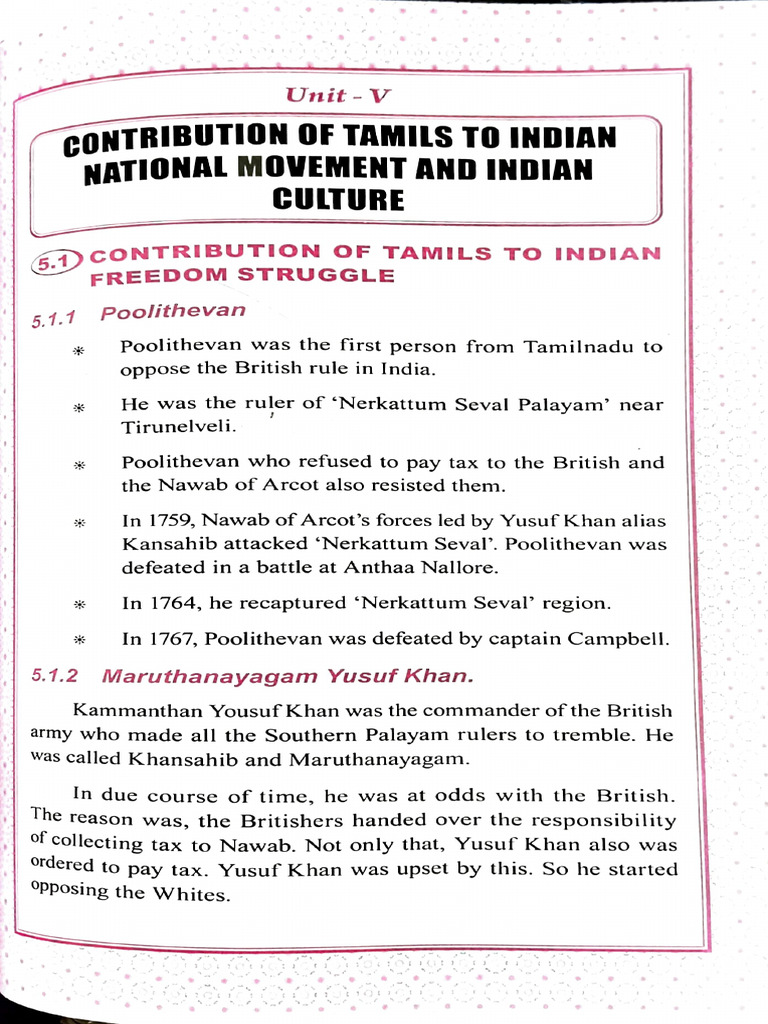 Tamils' Impact on Indian Freedom and Culture | PDF | Books | Printing