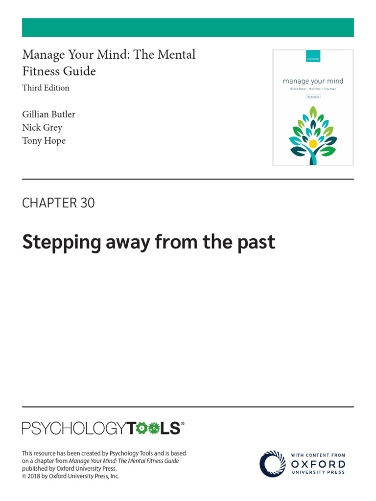 Chapter 30 - Stepping Away From The Past | PDF | Psychological Trauma ...