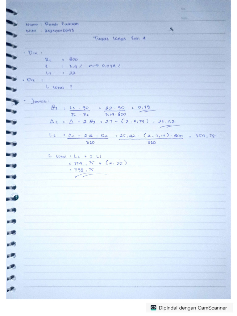 Tugas Kelas 4 (Desain Jalan & Perkerasan Jalan) Randi Fadilah ...