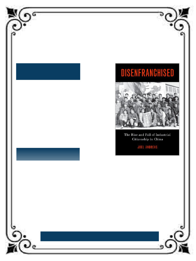 Disenfranchised: The Rise and Fall of Industrial Citizenship in China ...