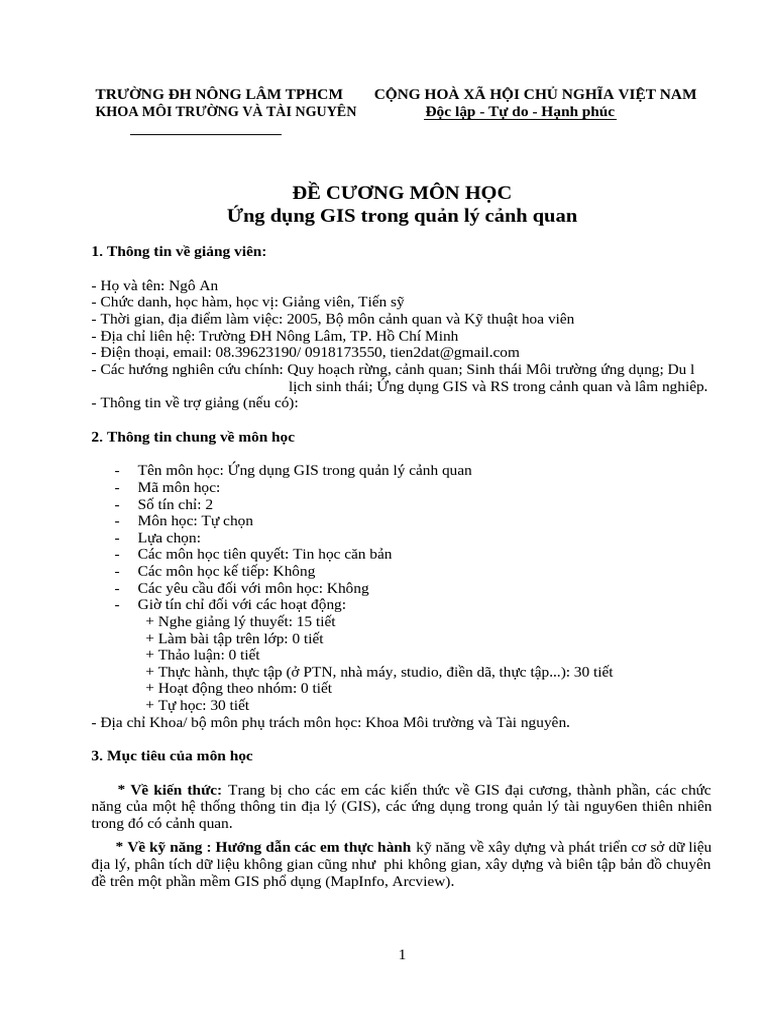 TT-DC - Gis CQ - TC1 | PDF