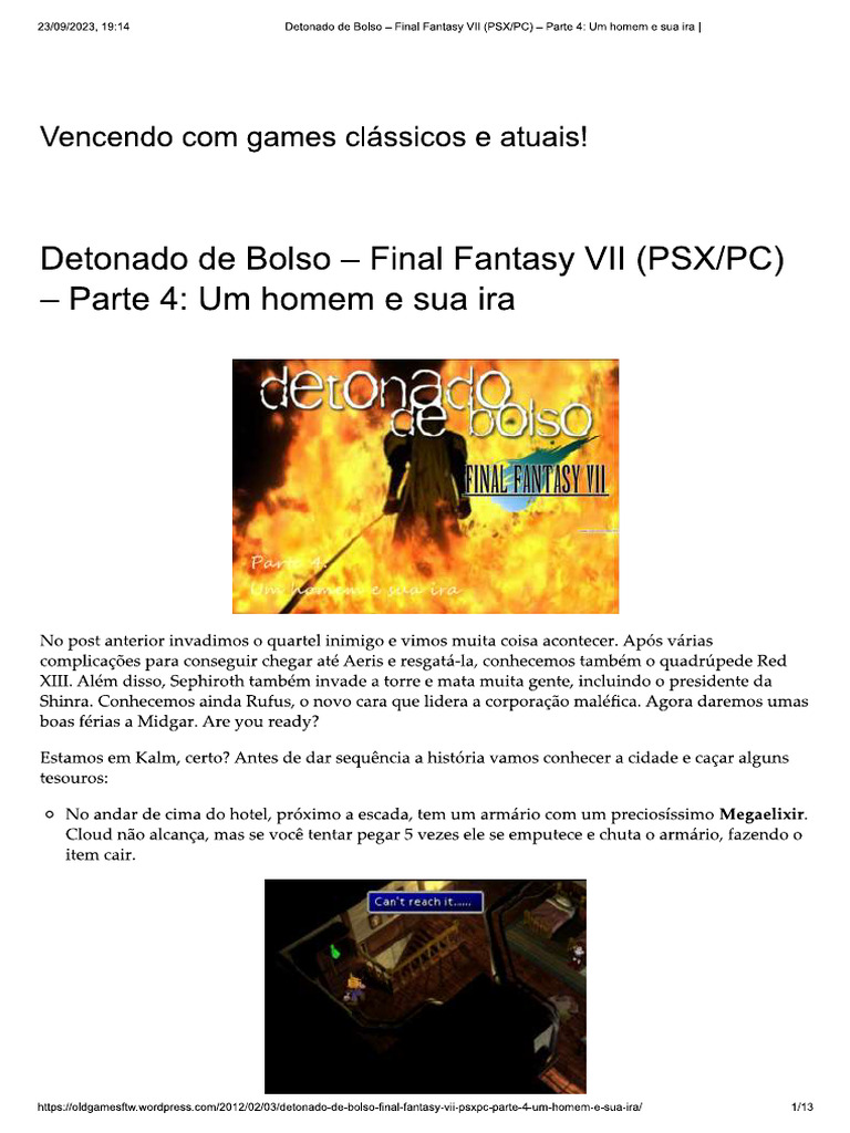 FF7 Detonado 4 | PDF