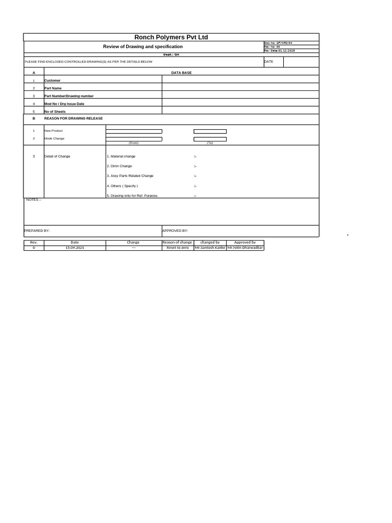 4.review of Drawing and Specification | PDF
