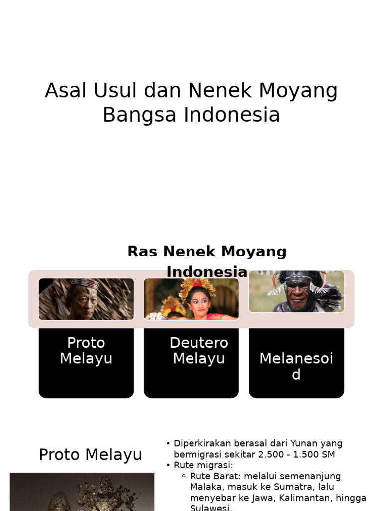 Asal Usul Nenek Moyang Bangsa Indonesia | PDF