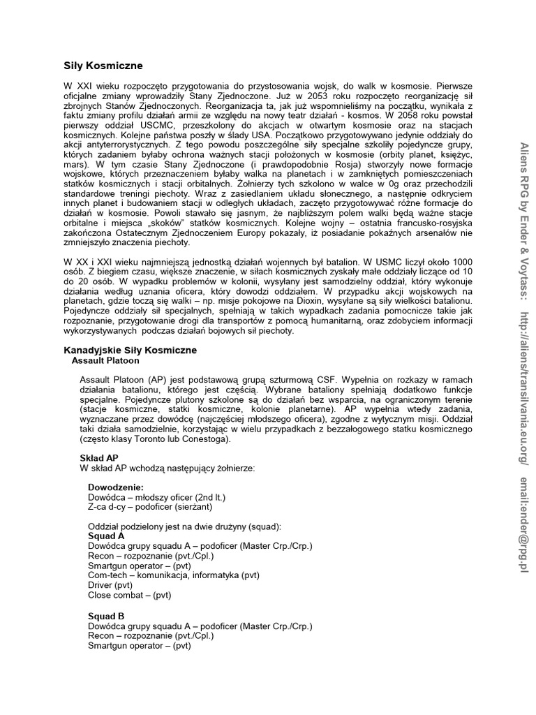 Sily Kosmiczne TAKTYKA | PDF