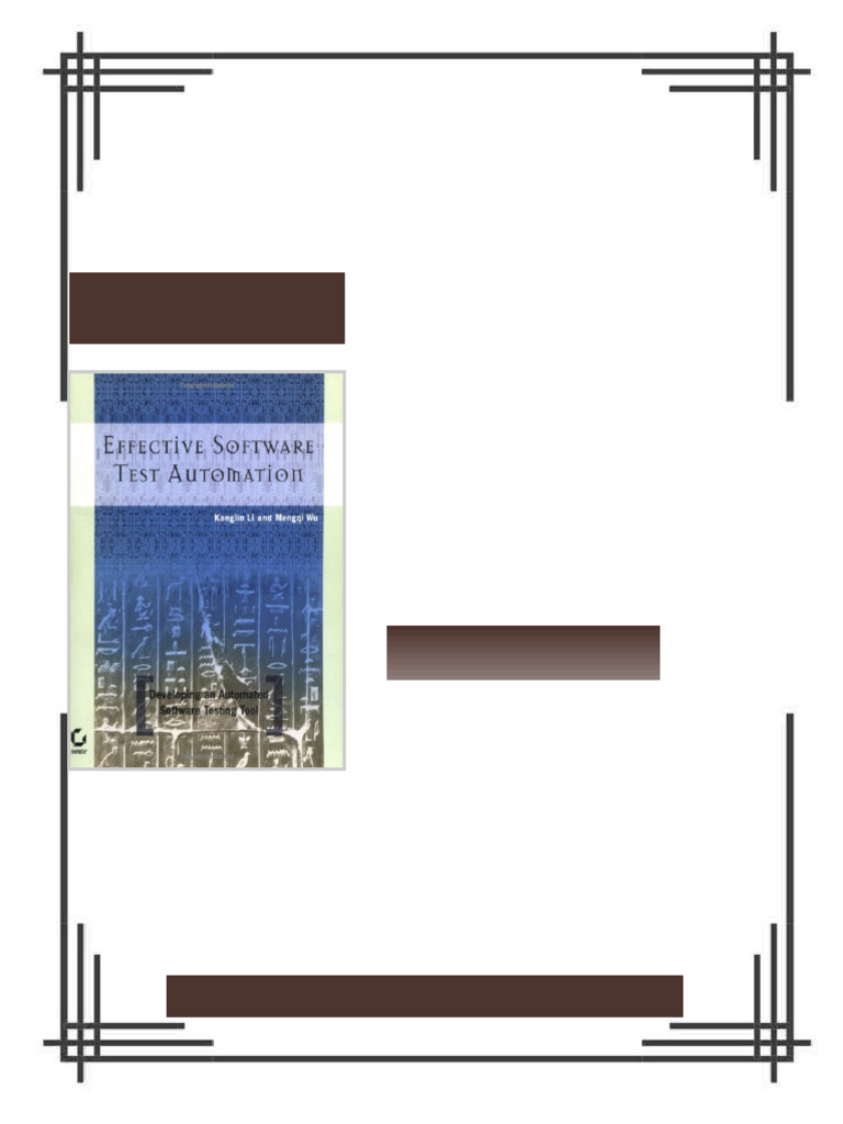 Effective Software Test Automation 1st Edition Kanglin Li ebook ready ...