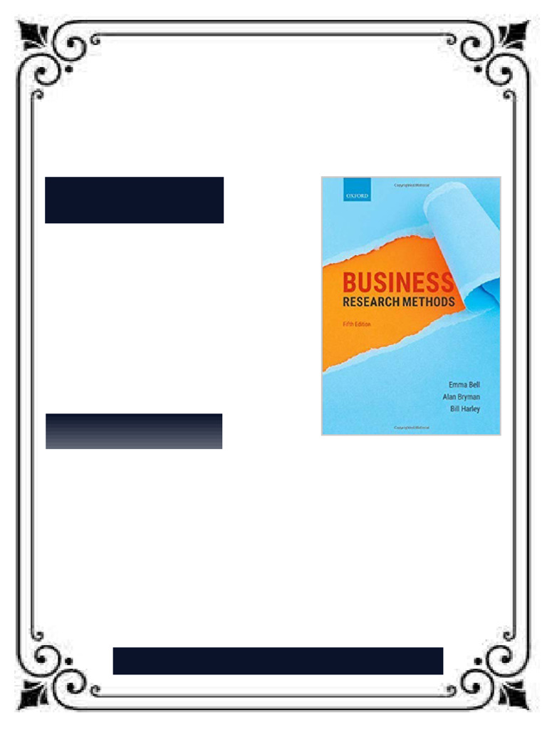 (eBook PDF) Business Research Methods 5th Edition by Alan Bryman ebook ...