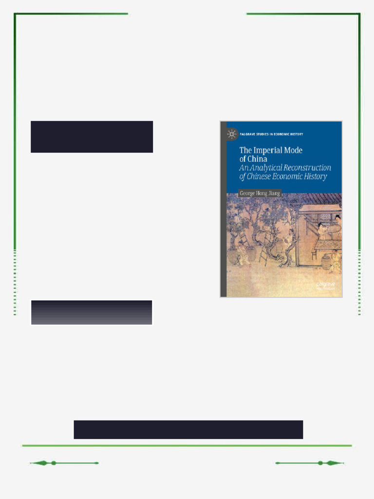 The Imperial Mode of China. An Analytical Reconstruction of Chinese ...