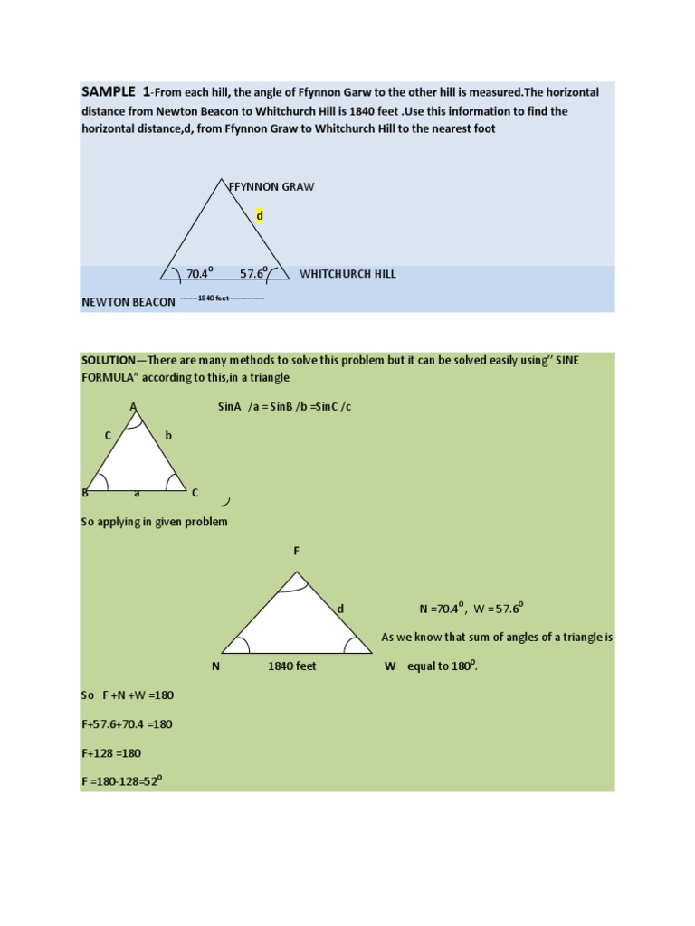 Geometry and Trigonometry Problems | PDF