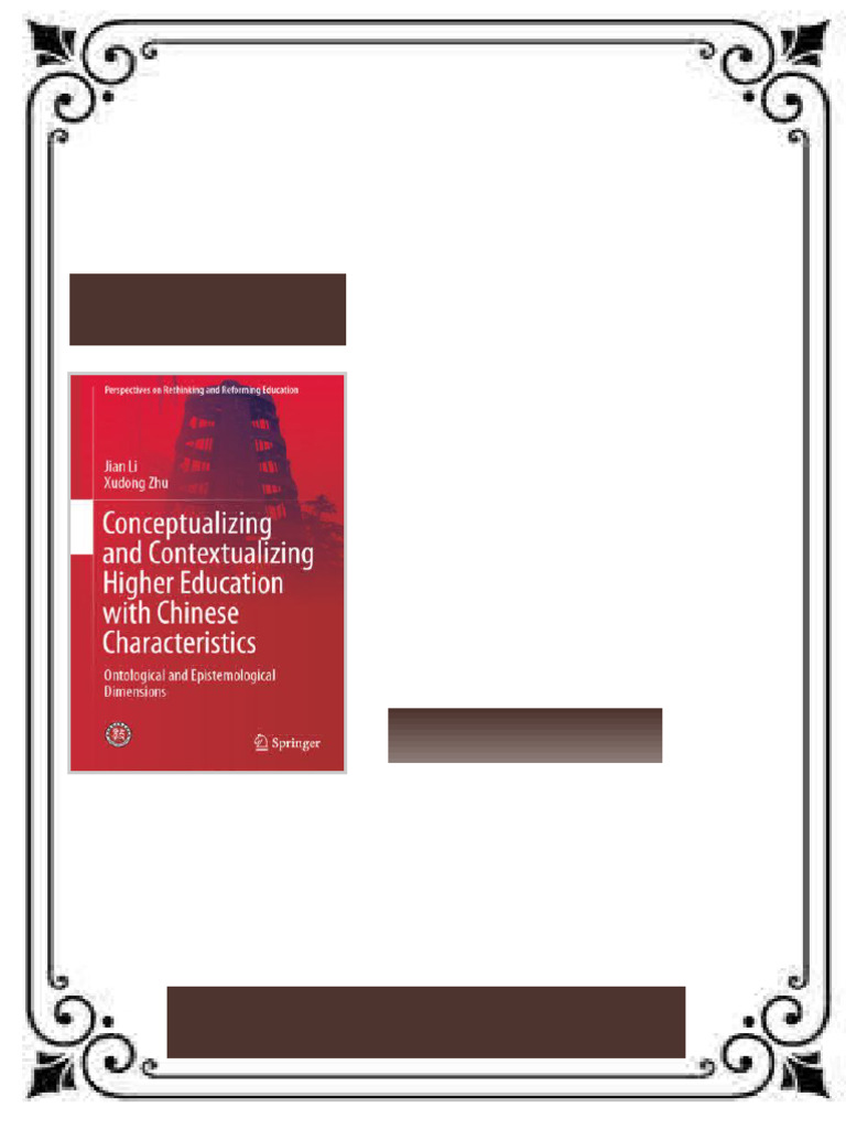 Conceptualizing and Contextualizing Higher Education with Chinese ...