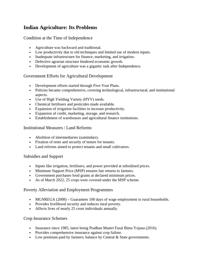 Challenges and Reforms in Indian Agriculture | PDF | Agriculture | Subsidy