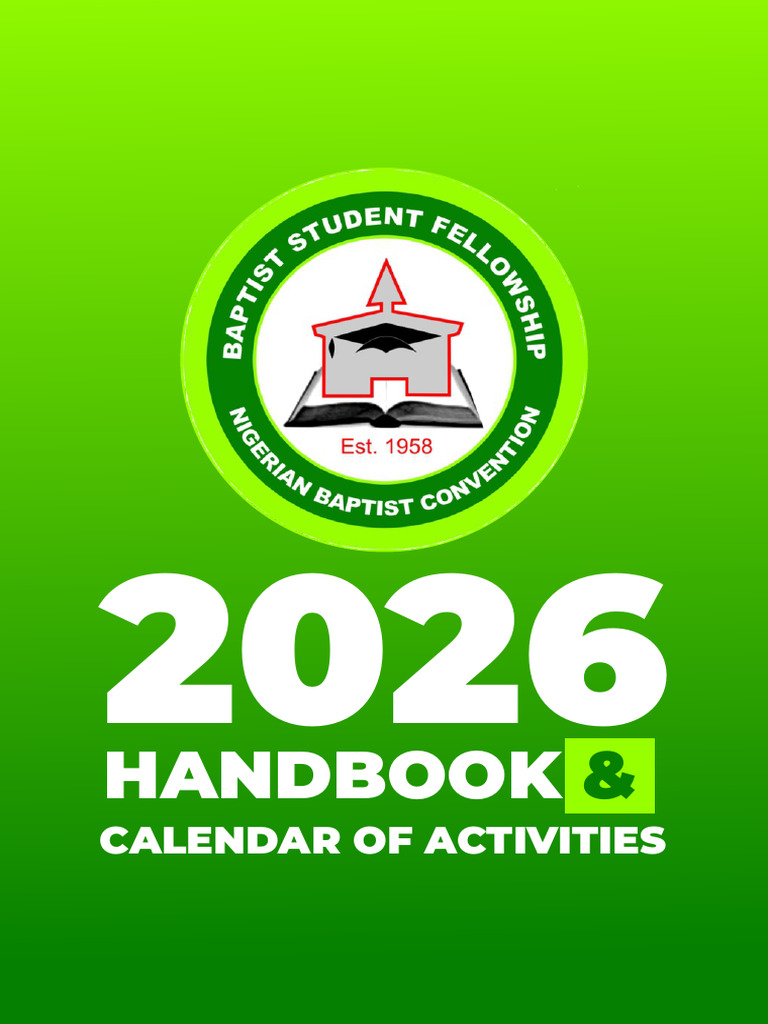 2026 BSF Handbook & Activity Calendar | PDF | Disciple (Christianity ...