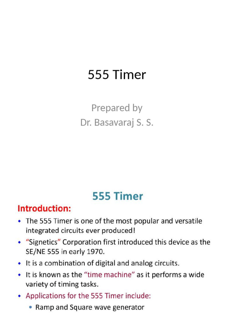 555 Timer | PDF