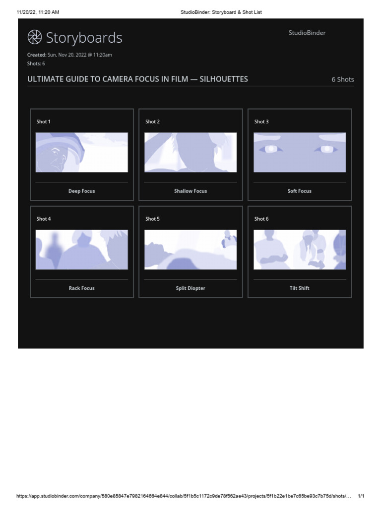 StudioBinder - Storyboard & Shot List | PDF