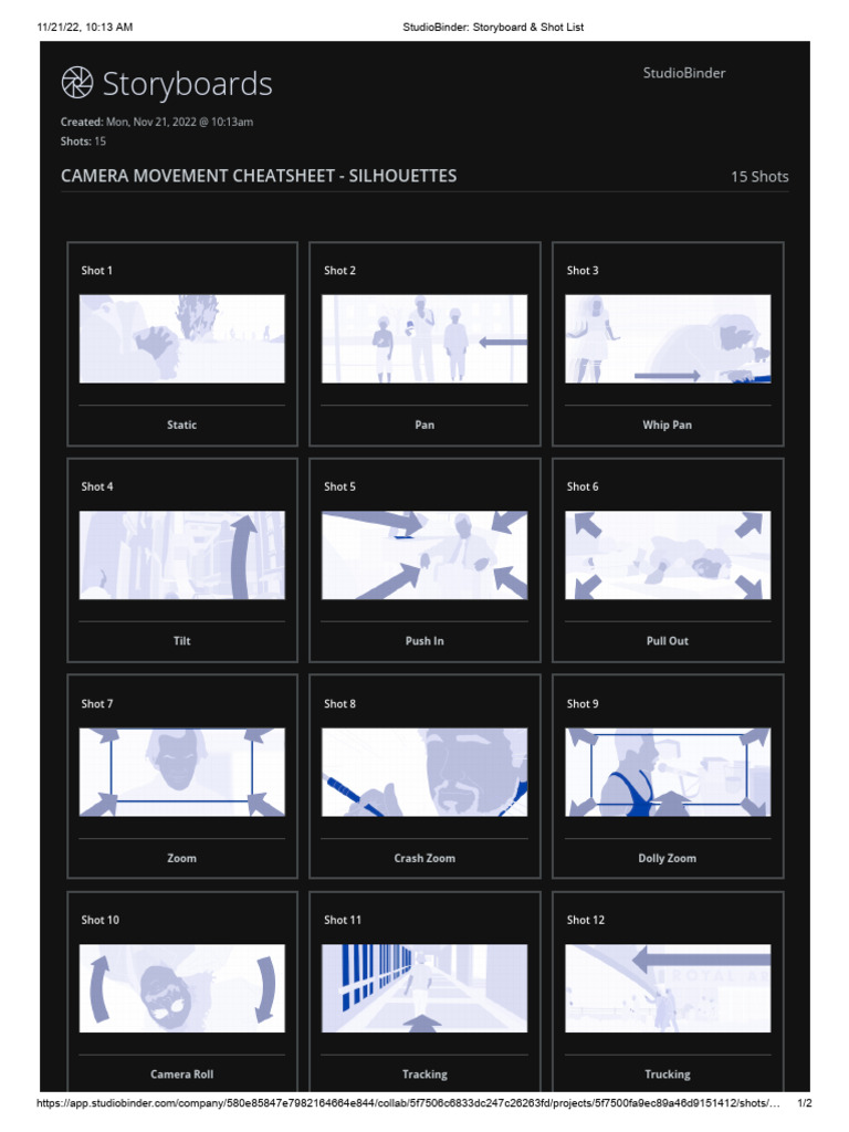 StudioBinder - Storyboard & Shot List 6a | PDF