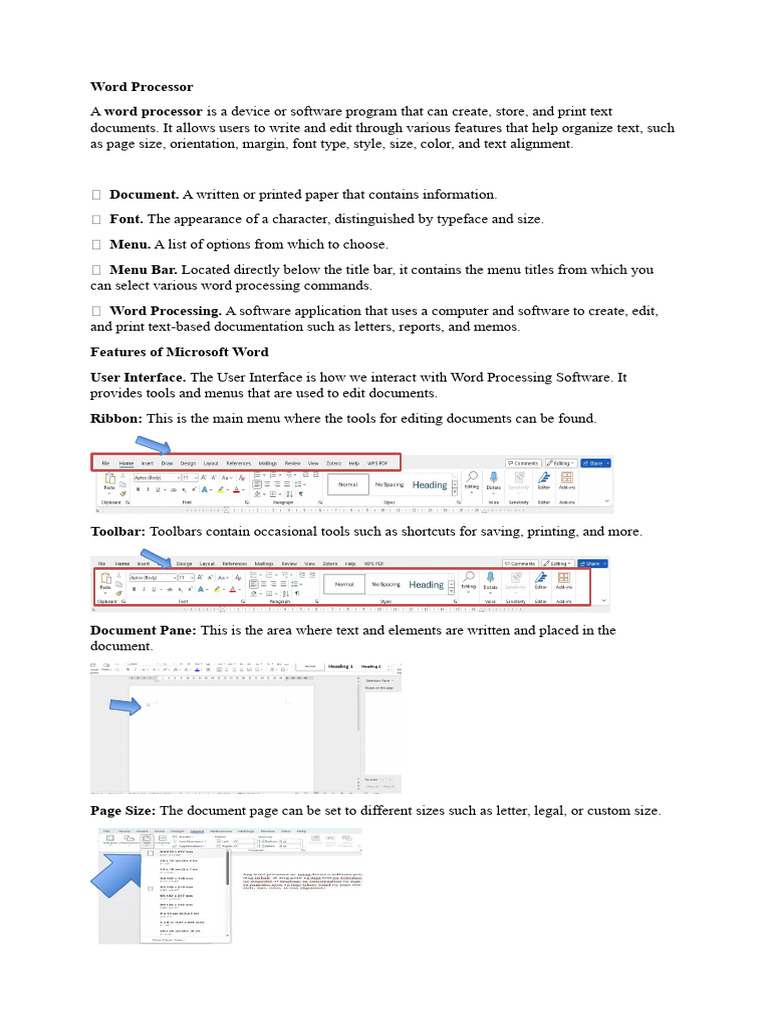 Ce 4 Lesson Ms Word Processor | PDF