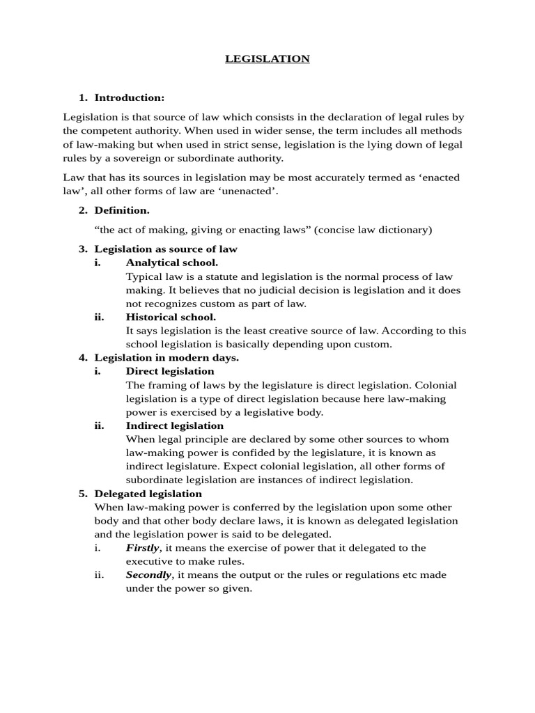 Legislation | PDF