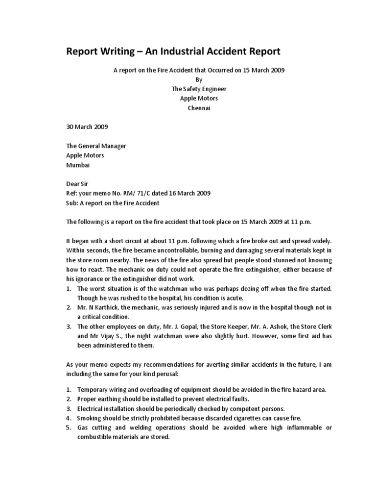 Accident Report | PDF