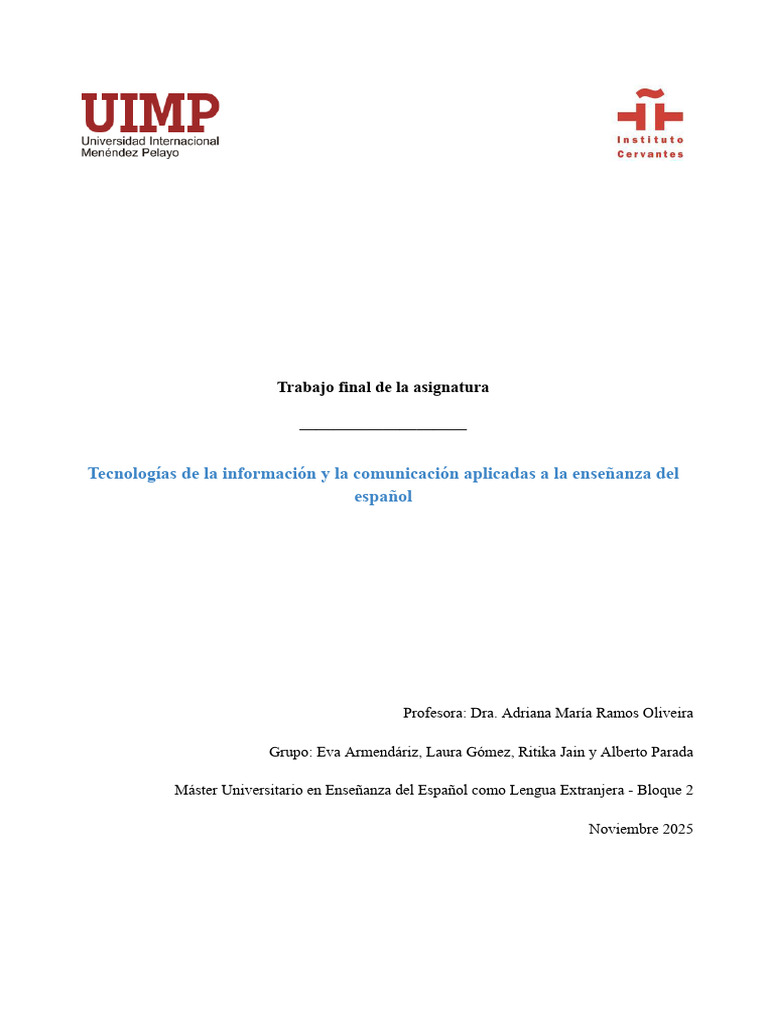 Versión final del trabajo (1) | PDF | Enseñando | Moodle