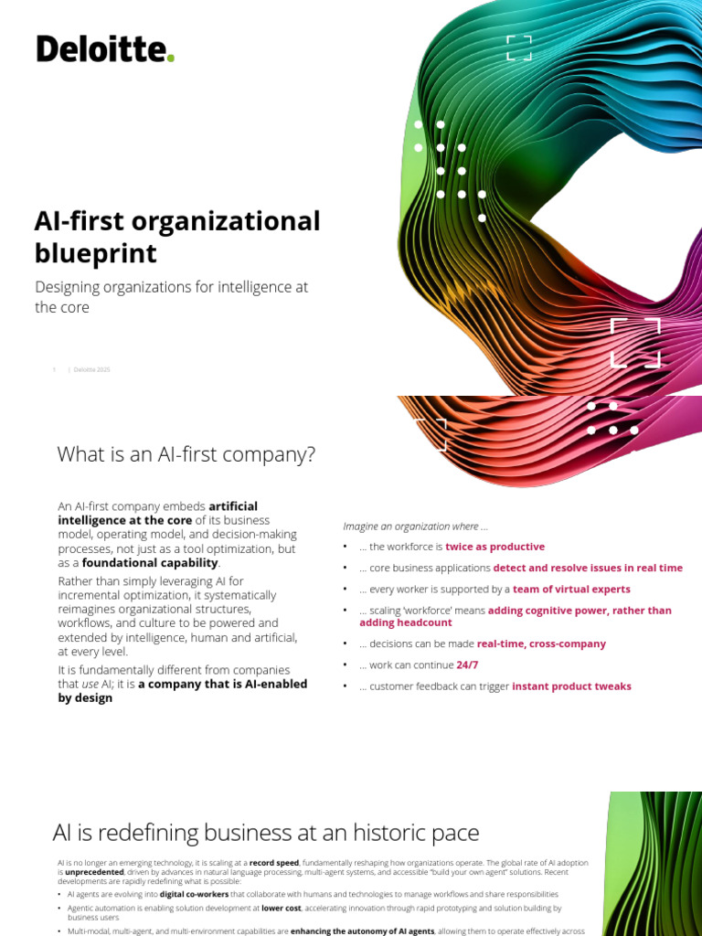 Deloitte NL Ai First Organisational Blueprint | PDF | Artificial ...