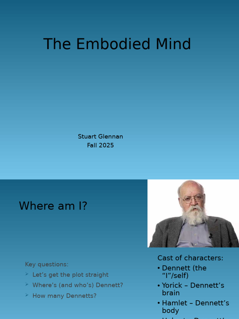 The Embodied Mind: Cognition and Identity | PDF | Phenomenology ...