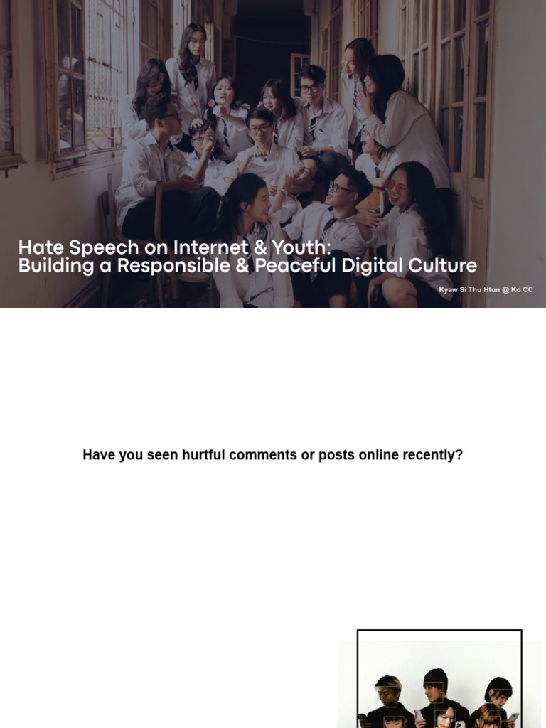 Digital Citizen and Online Peace & Safety | PDF | Hate Speech | Hatred