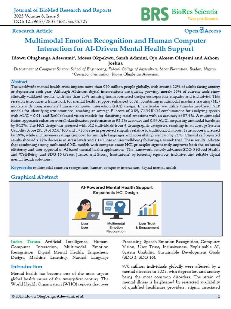 Multimodal_Emotion_Recognition_and_Human | PDF | Human–Computer ...