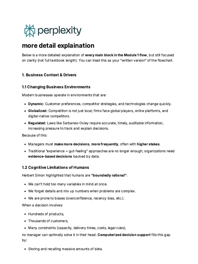 More Detail Explaination | PDF | Analytics | Business Intelligence