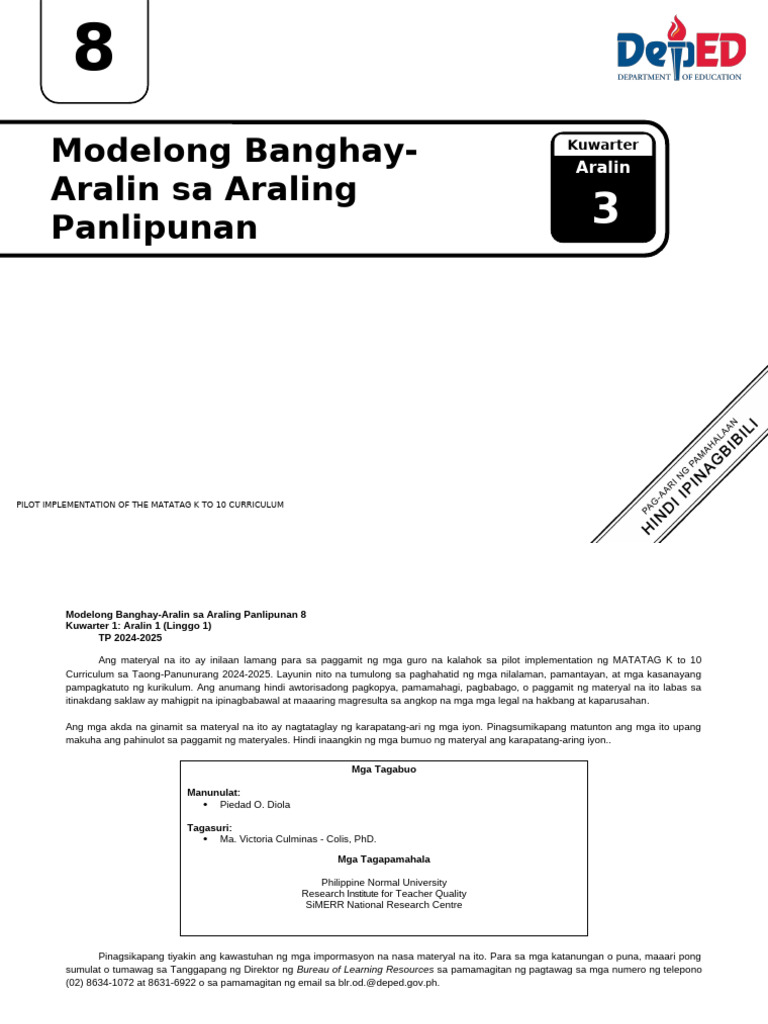 Q1_LE_AP8_Lesson3_Week3 | PDF